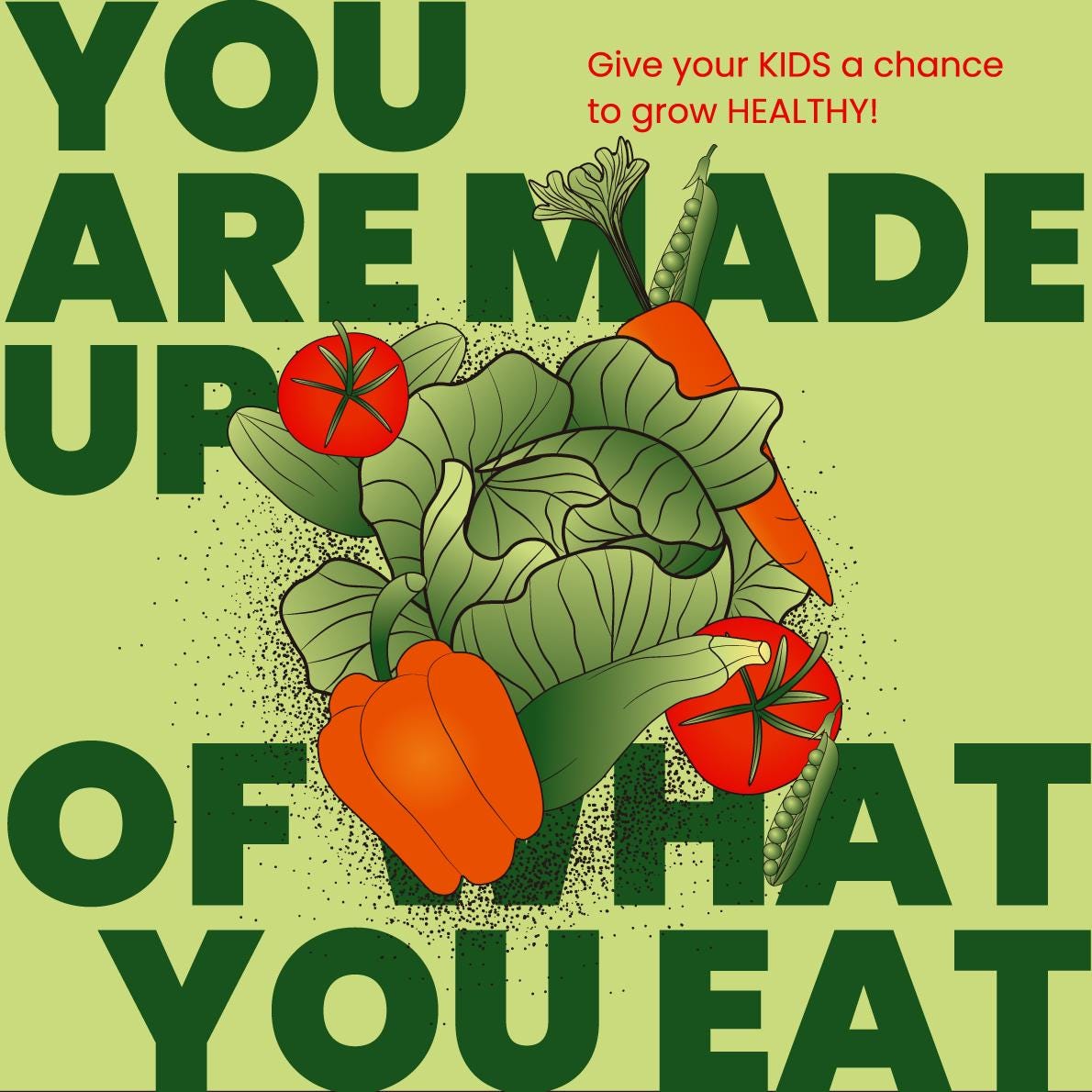 You Are What You Eat Poster – Healthy Eating Printable Wall Art ...