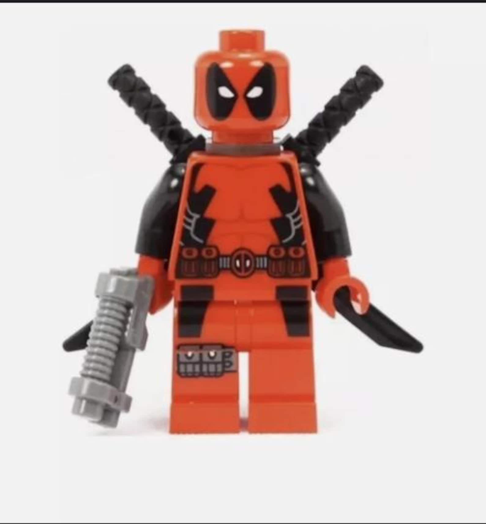 Custom Lego Marvel Deadpool Custom Minifigure - Etsy