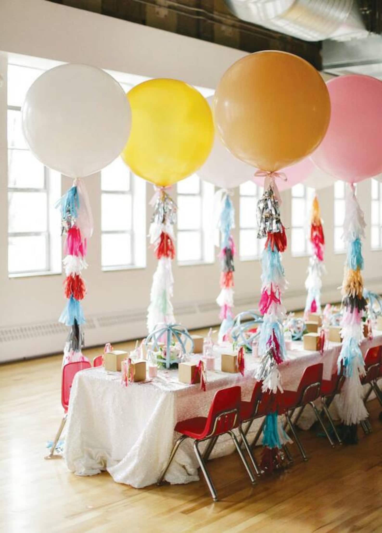36 Inch Jumbo Balloon With Custom Tissue Paper Tassel Tail,wedding ...