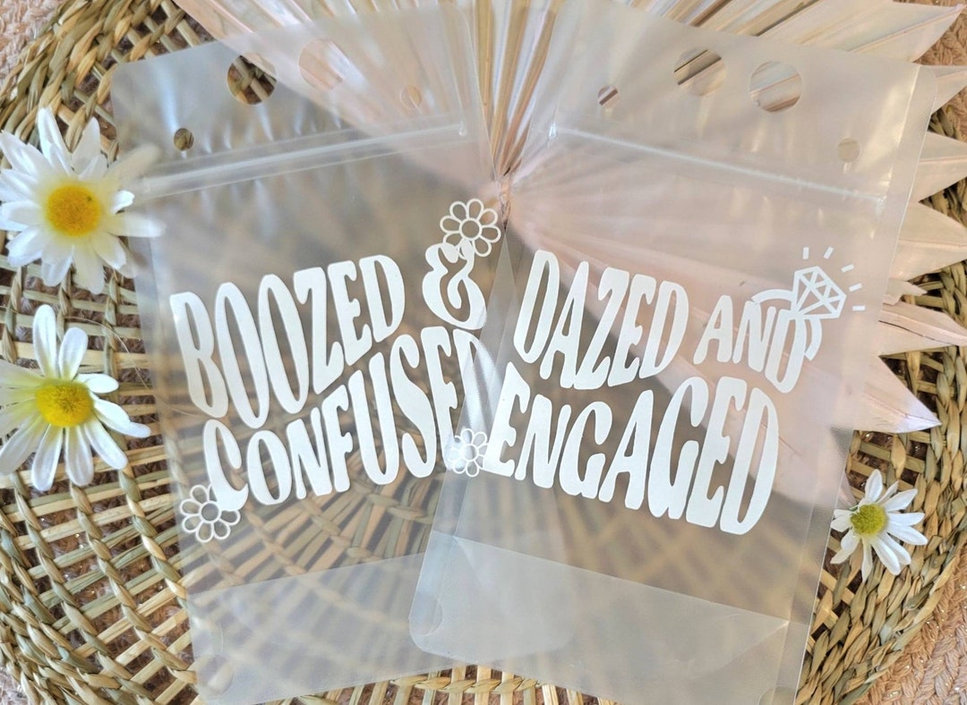Dazed and Engaged Drink Pouch,boozed and Confused Drink Pouches,adult ...