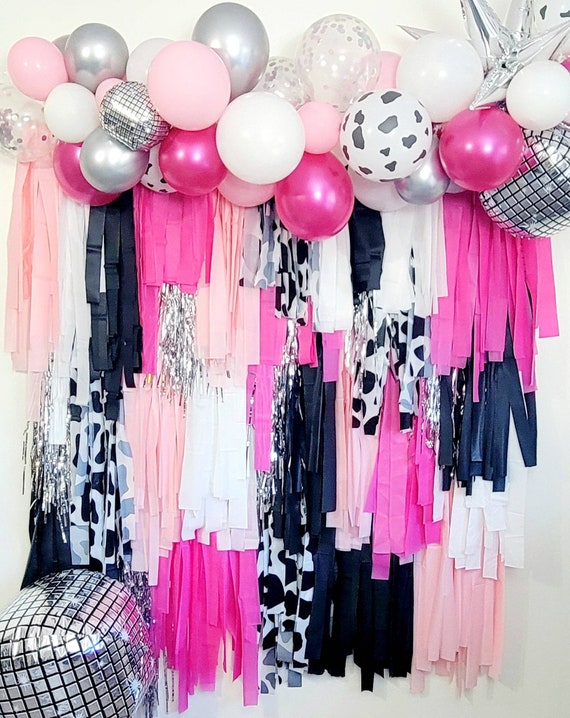 Let's Go girls,Fringe Backdrop,Plastic tablecloth backdrop,bachelorette ...