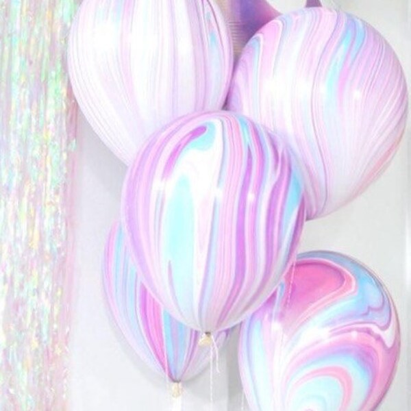Marble Balloons - Etsy
