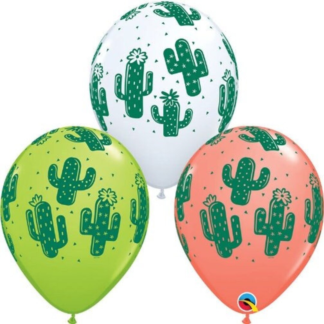 Cactus Balloon Bouquet,cactus Latex Balloons,11 Inch Cactus Balloons ...