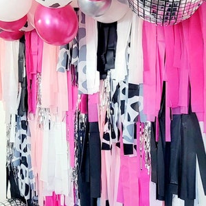 Let's Go Girls,fringe Backdrop,plastic Tablecloth Backdrop,bachelorette ...