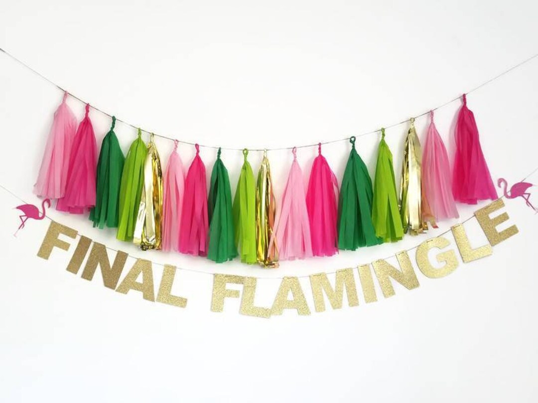 Final Flamingle Banner,flamingle Garland,flamingo Bachelorette,flamingo ...