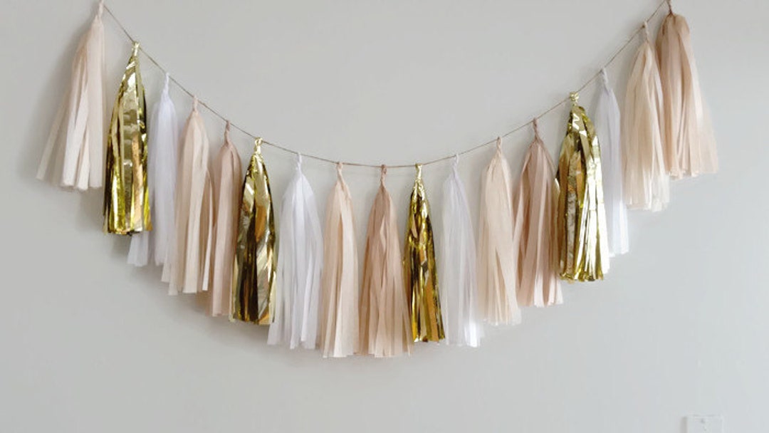 Champagne Tassel Garland,gold Tassel Garland,champagne Fringe,nude ...