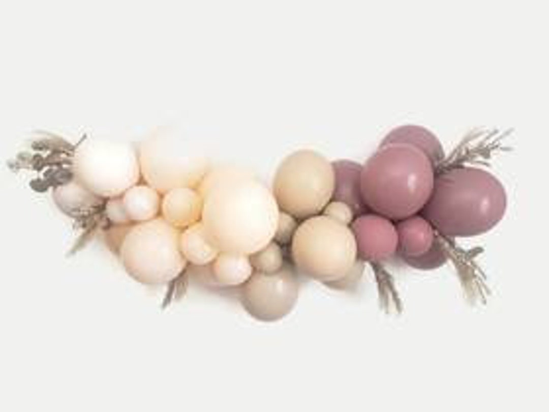 Beige Balloon Garland,diy Balloon Garland Kit,mauve Balloon Garland ...