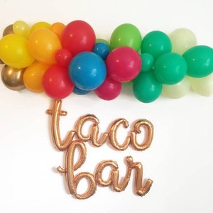 Taco Bar Balloons,fiesta Party,taco Party,fiesta,fiesta Balloons,cinco ...