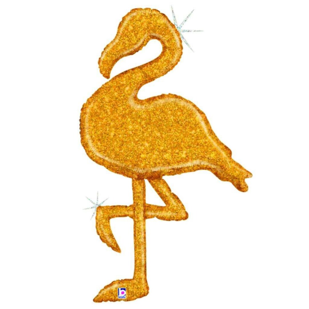Flamingo Balloon,gold Glitter Flamingo Balloon,gold Flamingo Balloon ...