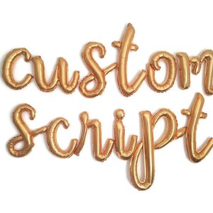 Letter Balloons,script Balloons,cursive Balloons,custom Letter Balloons ...