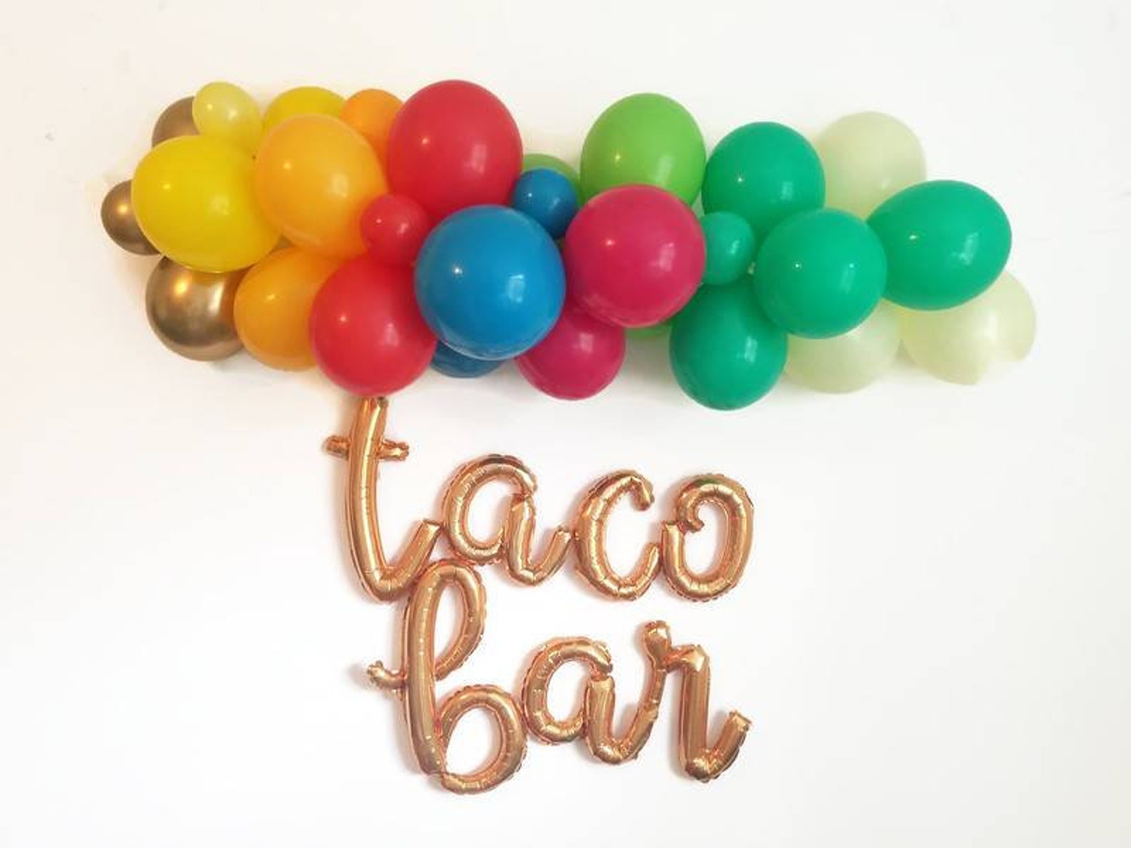 Taco Bar Balloon Garland,fiesta Balloon Garland,taco Tuesday Garland ...