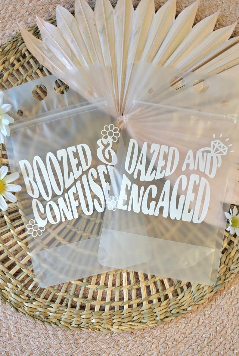 Dazed and Engaged Drink Pouch,boozed and Confused Drink Pouches,adult ...