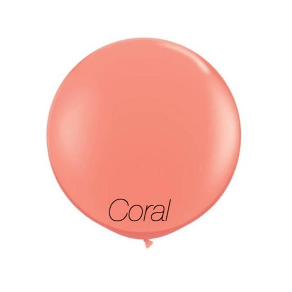 36 inch Coral jumbo balloon,giant party balloon,wedding balloon,Coral ...
