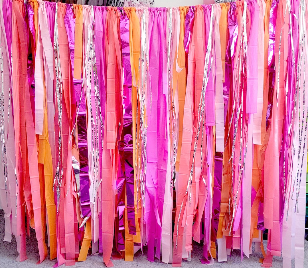 Custom Color Fringe Wall,bachelorette Party Backdrop,birthday Party ...