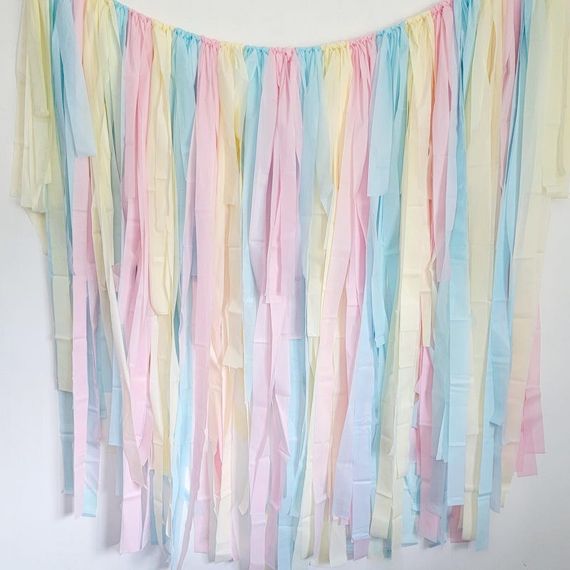 Blue Fringe Party Garland - Etsy