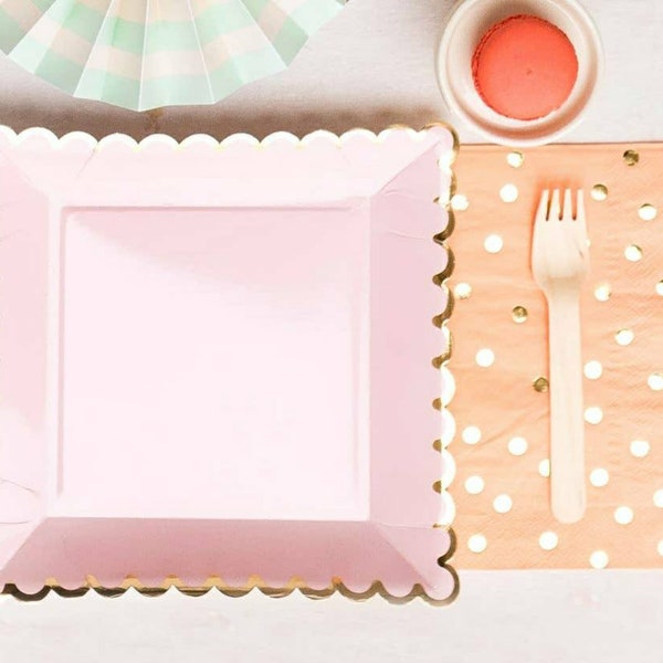 Square Paper Plates - Etsy
