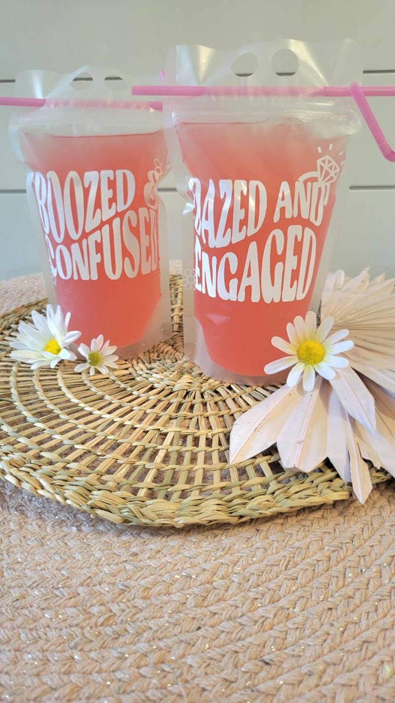 Dazed and Engaged Drink Pouch,boozed and Confused Drink Pouches,adult ...