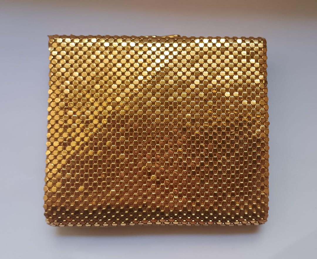 Vintage Gold Mesh Wallet Purse Coins - Etsy