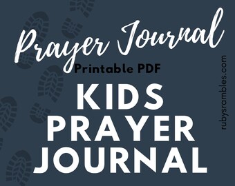 Kids 30-day Prayer Journal - PDF Printable Download - Homeschool ...