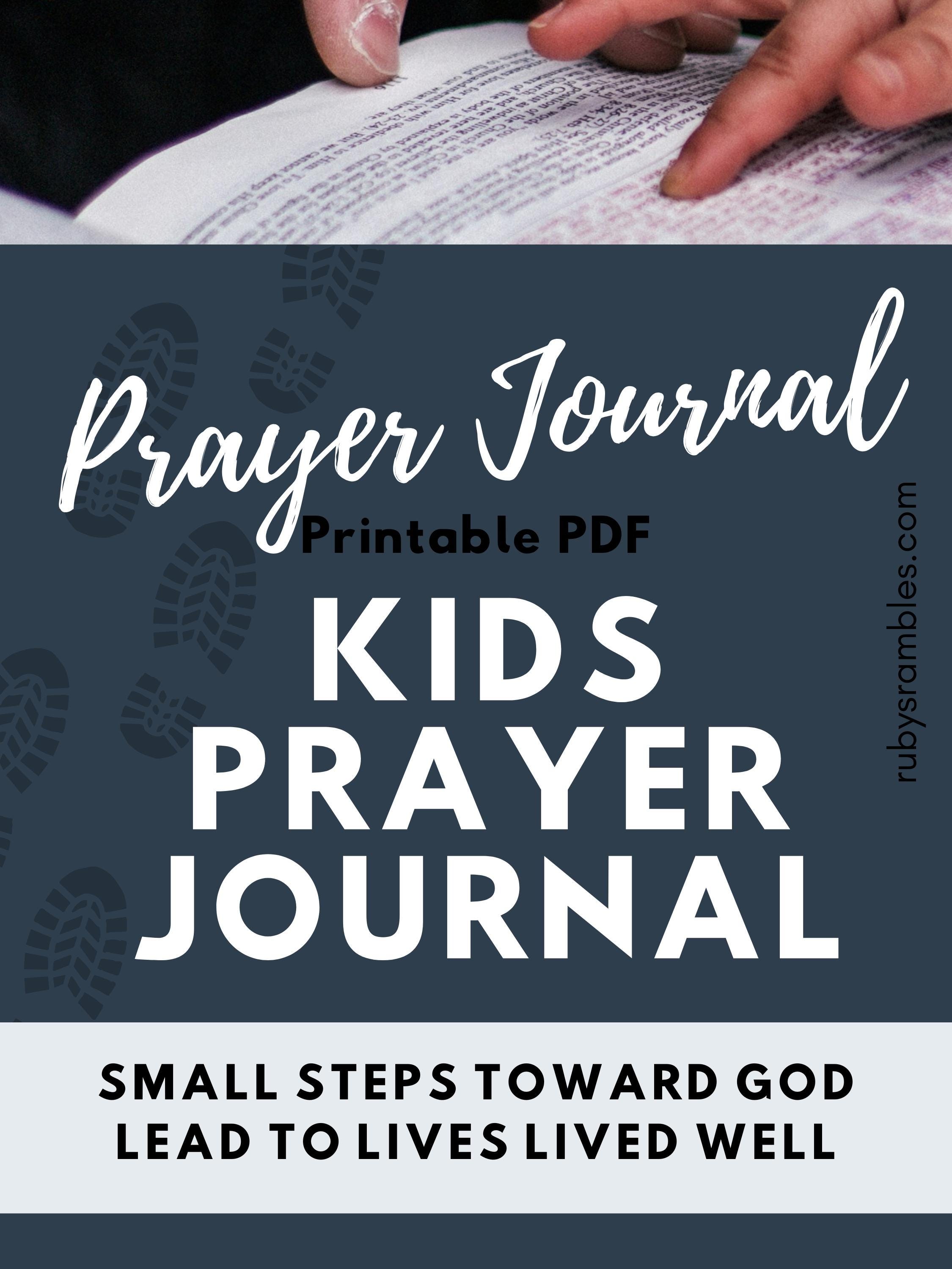 Kids 30-day Prayer Journal - PDF Printable Download - Homeschool ...