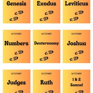 Books of the Bible Flashcards Bundle – Old & New Testament – PDF ...