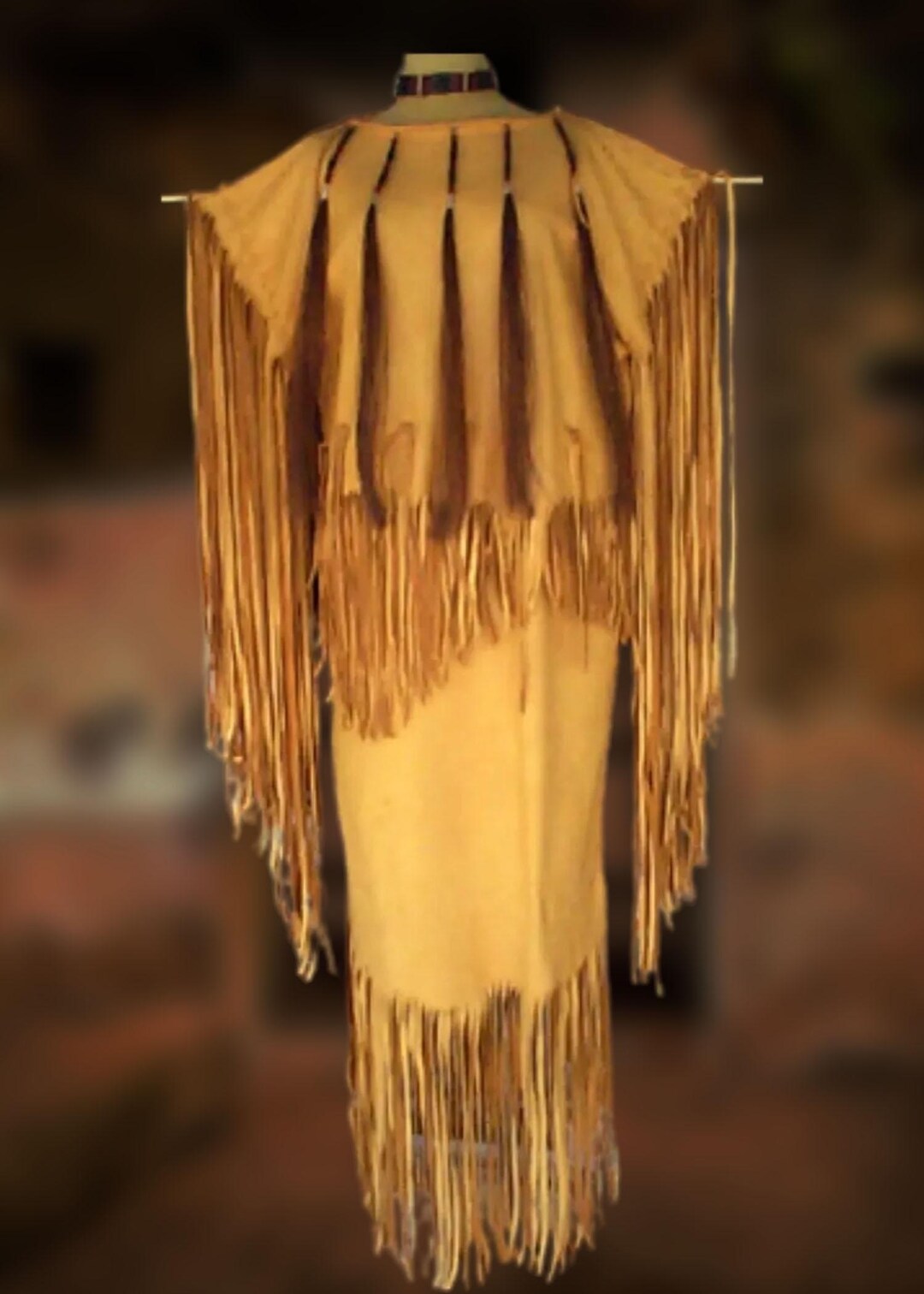 Handmade Native American Fringe Dress: Traditional Powwow Regalia - Etsy