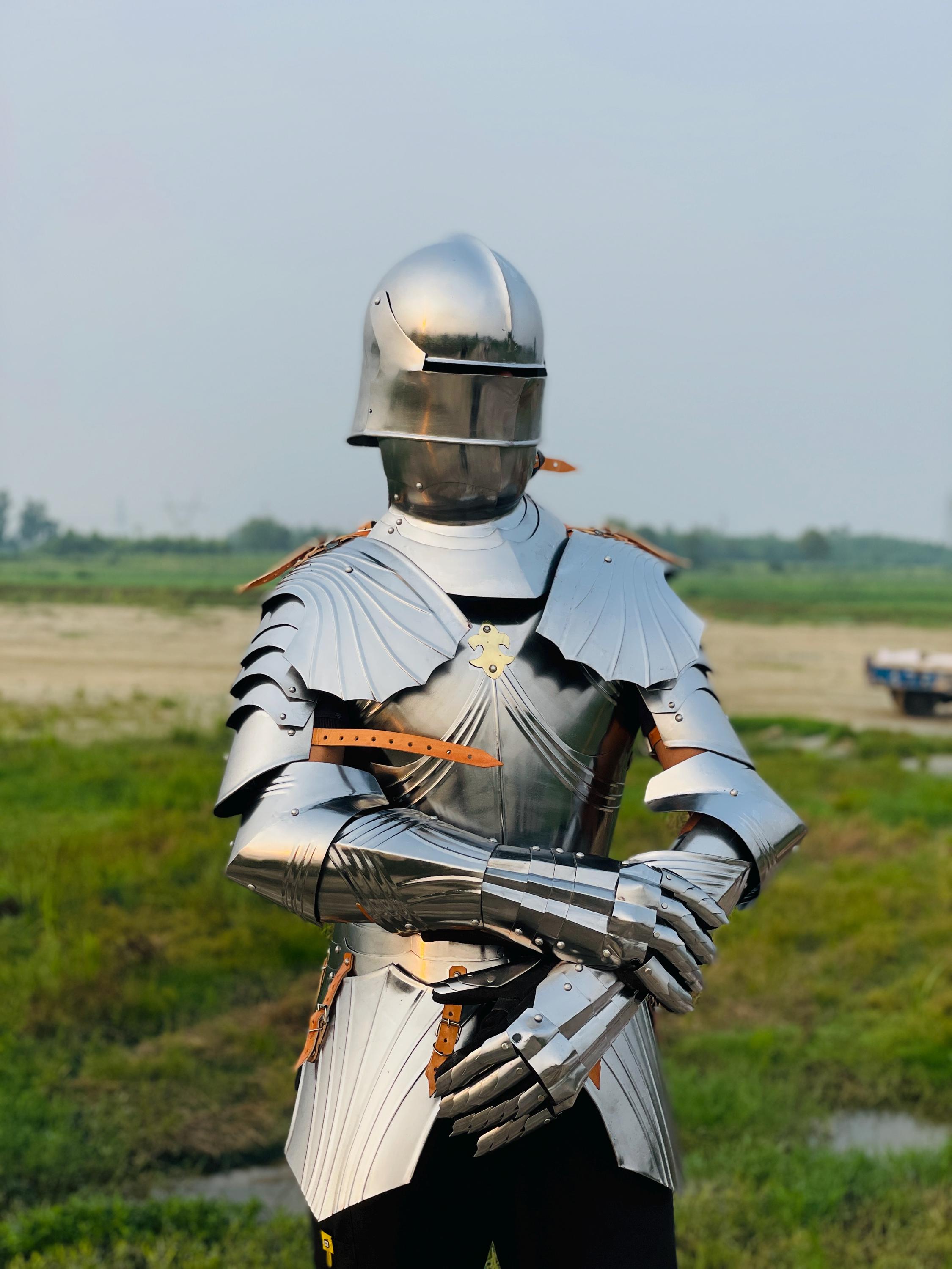 German Gothic Armor Suit - 15th Century Larp Cosplay Armor Suit - Half ...