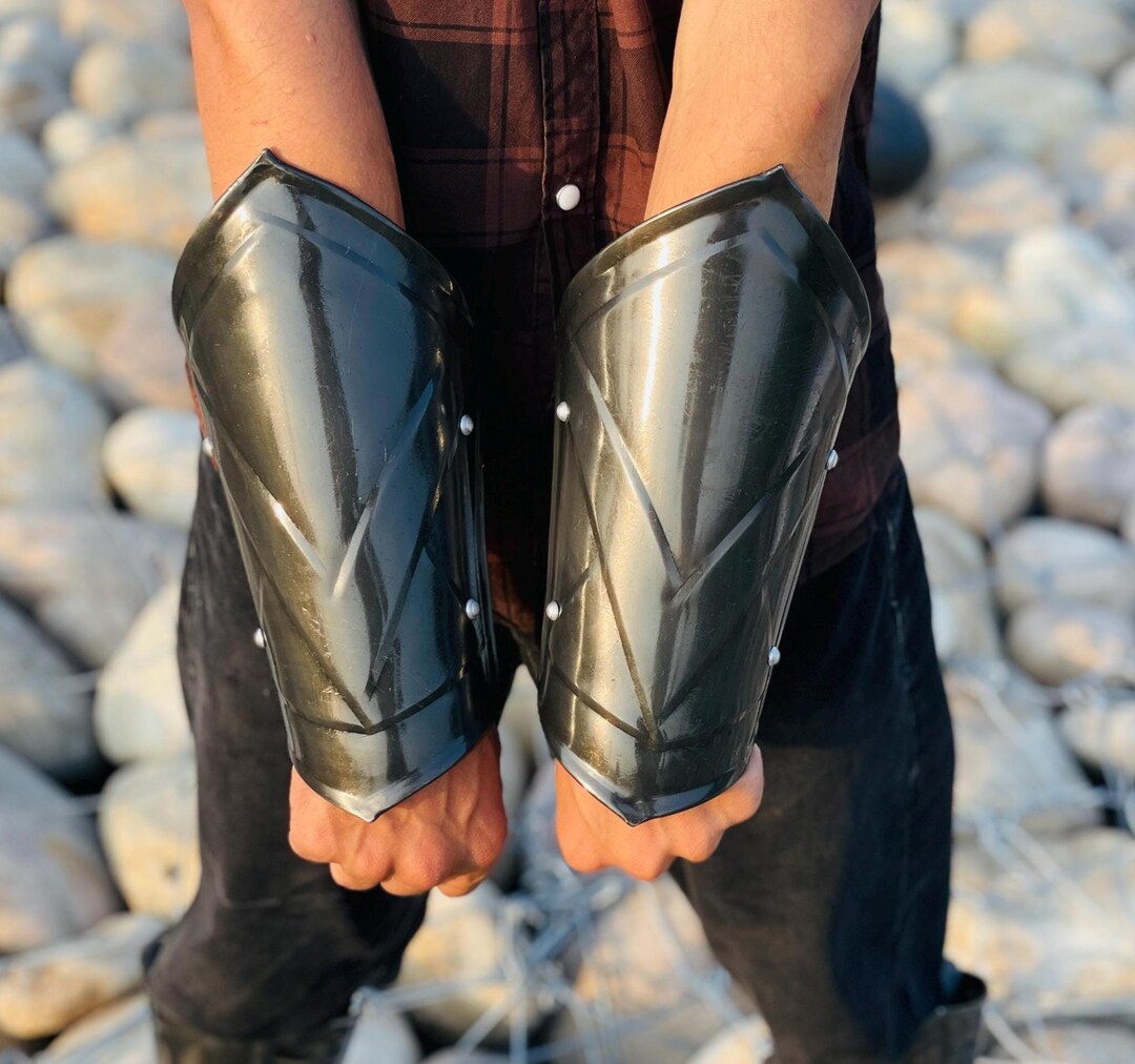 Elbow Set - Black Elbow Set - Medieval Hand Protector - Medieval Knight ...