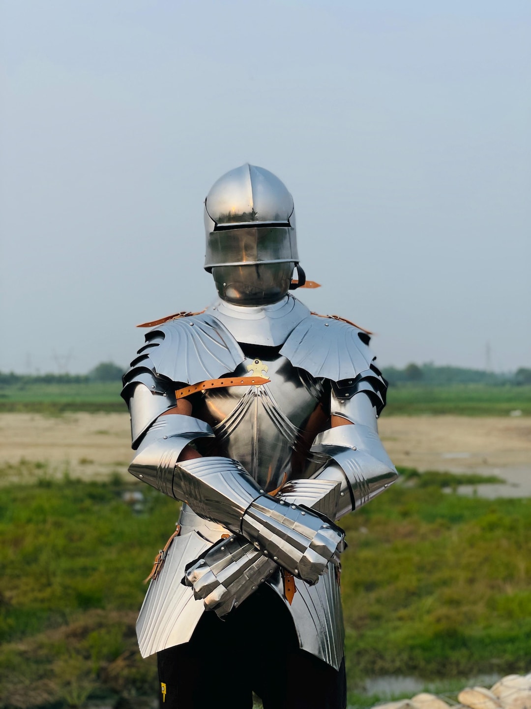 German Gothic Armor Suit - 15th Century Larp Cosplay Armor Suit - Half ...