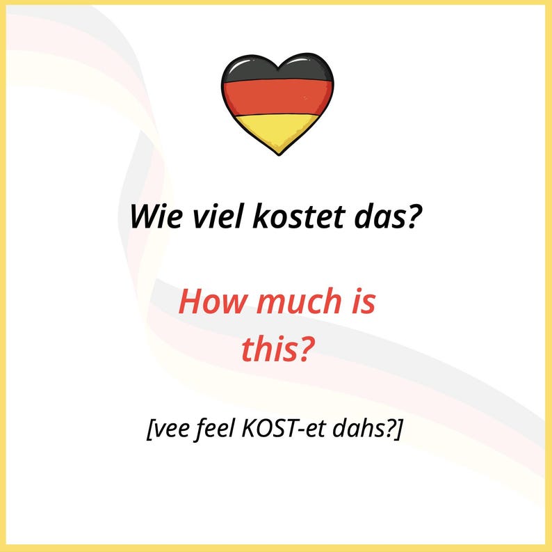100 German Phrase Flashcards for Beginners – Learn German With English ...