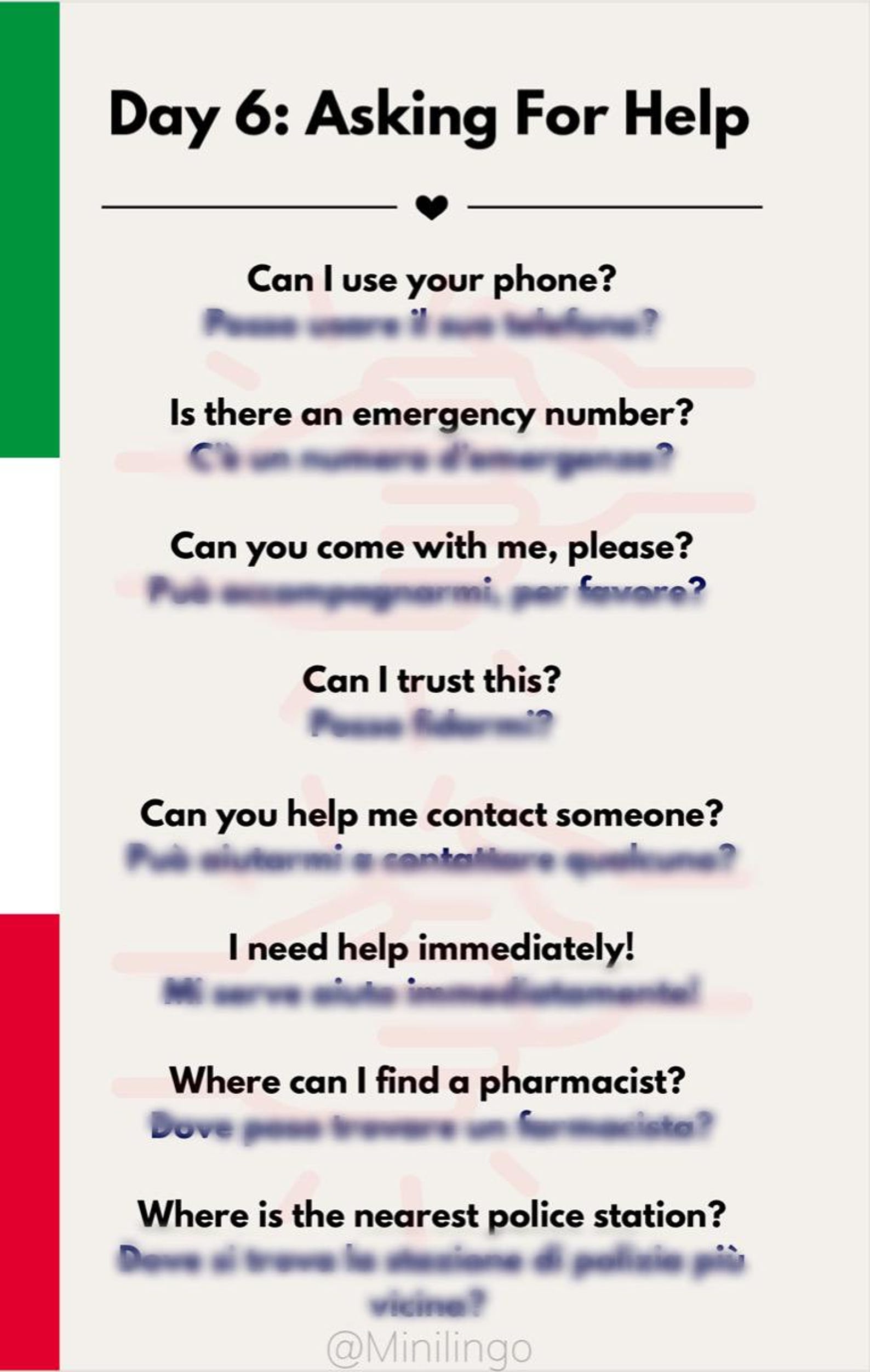 Learn Basic Italian in 7 Days - Travel to Italy With All the ...