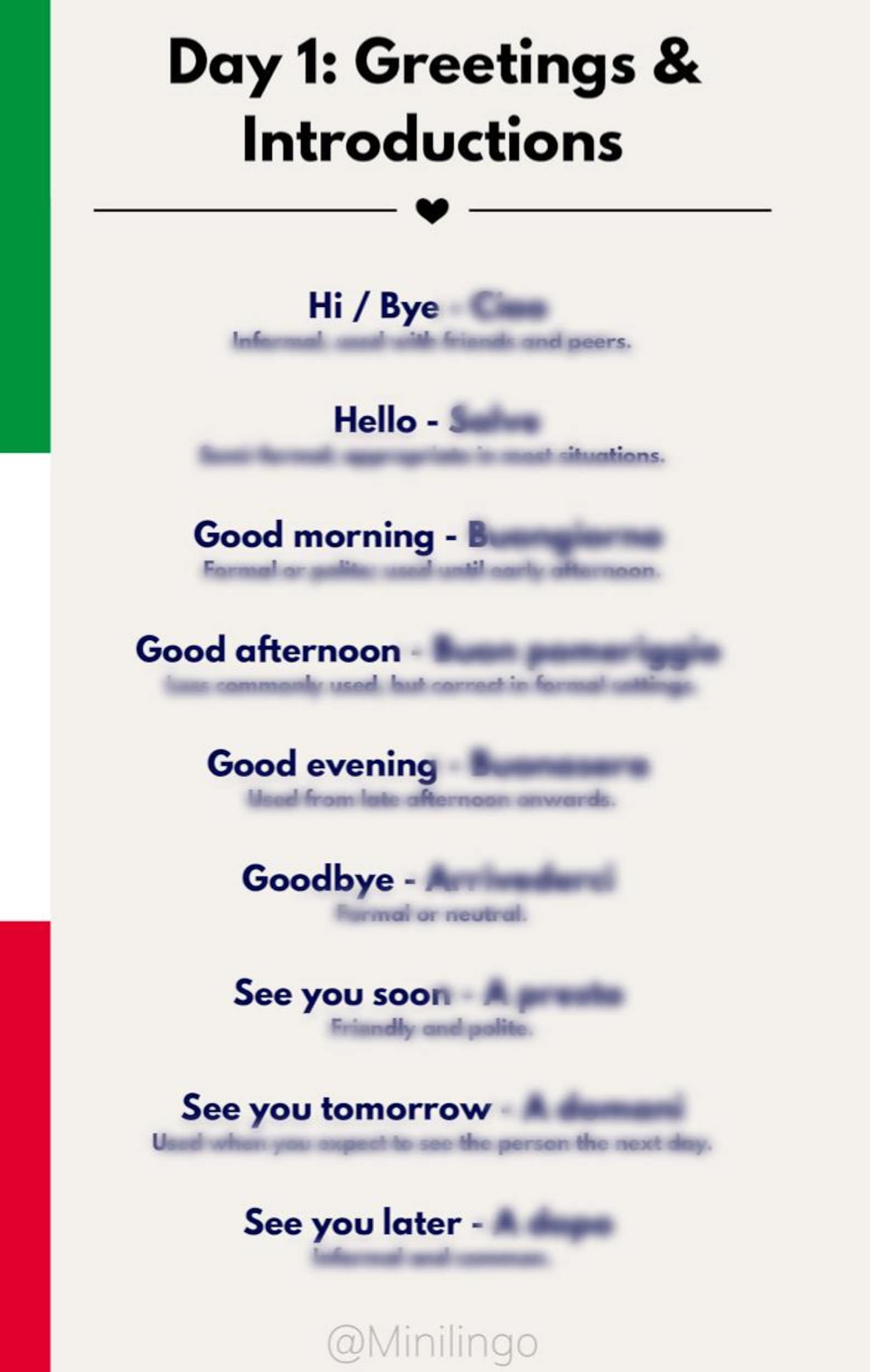 Learn Basic Italian in 7 Days - Travel to Italy With All the ...