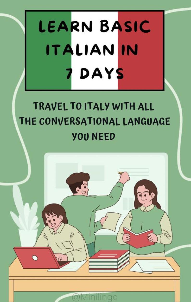Learn Basic Italian in 7 Days - Travel to Italy With All the ...