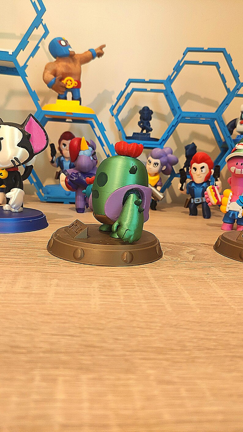 Spike Brawl Stars Figurine – 3D Printed in Color + Hand Painted – Gamer ...