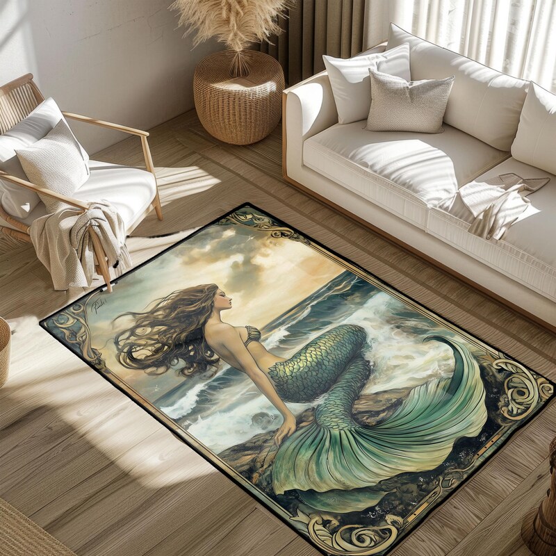 Mermaid Area Rug - Etsy