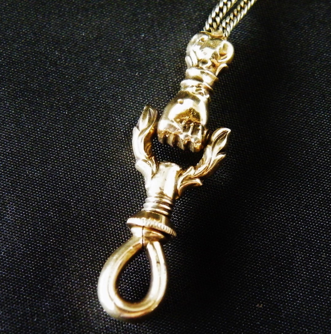 Antique Georgian Era Hand Fist Clasp Guard Chain, French Gold Filled - Etsy