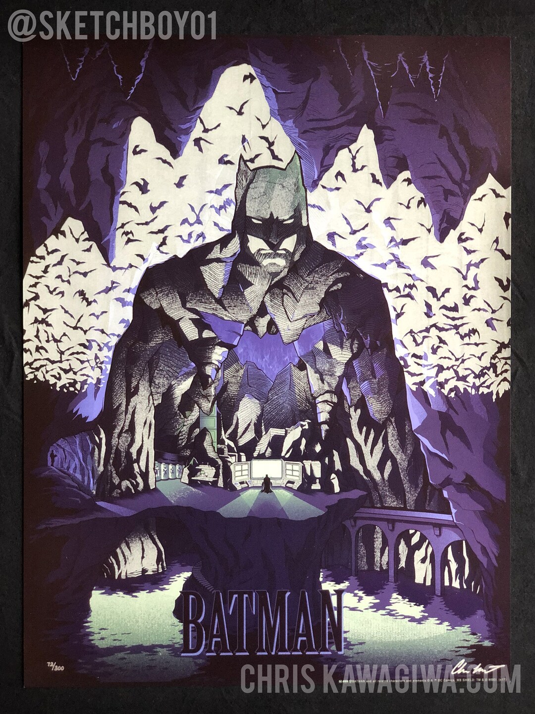 Batcave 18x24 Print - Etsy