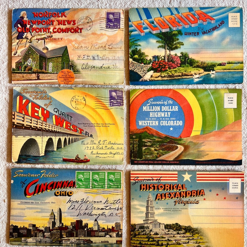 Postcard Folder - Etsy
