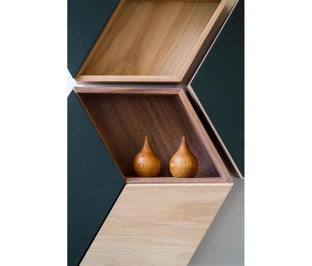 Beehive 4-lid Wall Shelf - Stylish and Functional Storage Solution - Etsy