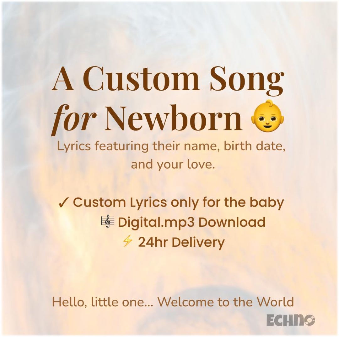 Welcome to the World Baby Song – Personalized Lullaby With Name & Birth ...