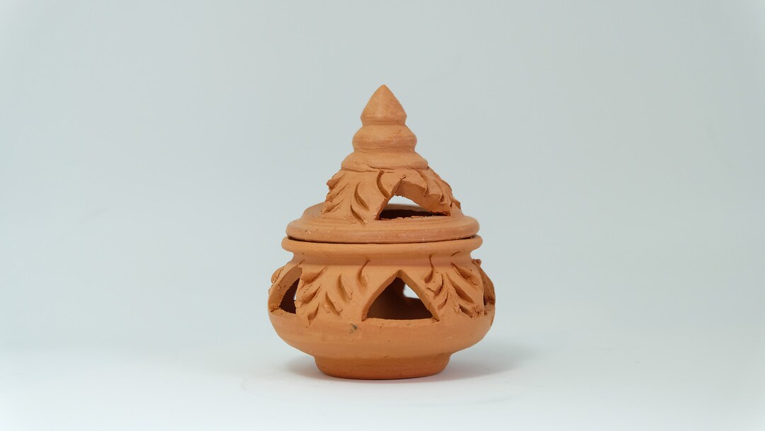 Terra Cotta Pottery Incense Burner, Incense Container - Etsy