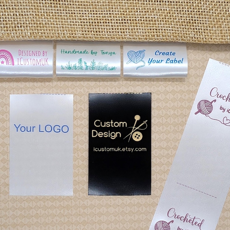 Large Custom Sew on Tags - Etsy UK