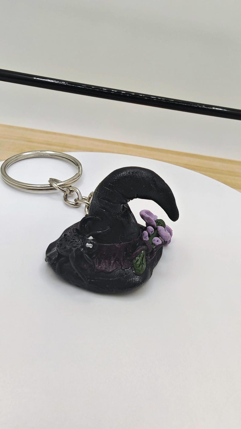 Handmade Polymer Clay Keychains: Magic Mushrooms or Witch Hat - Etsy