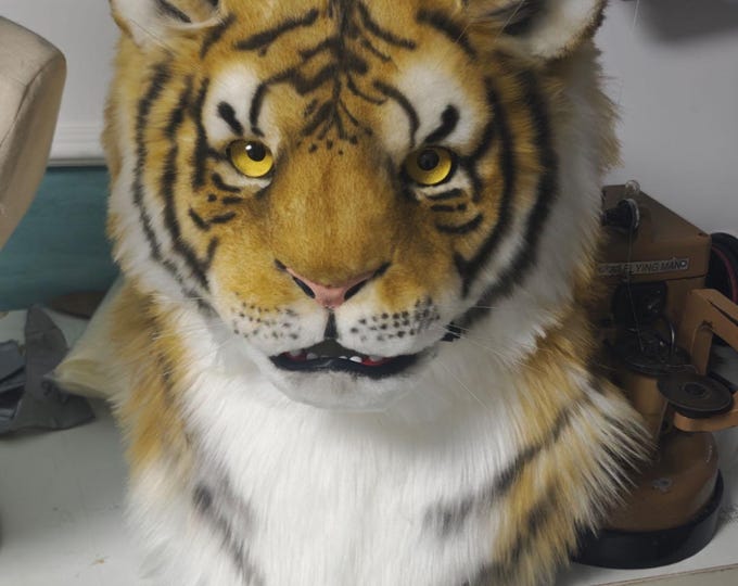 Handmade Realistic Tiger Kigurumi Cosplay Mask Fursuit - Etsy
