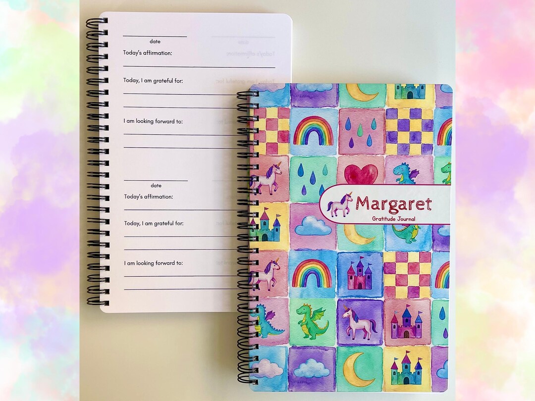 Personalized Gratitude Journal for Kids, Tweens, Teens, Adults, Simple ...