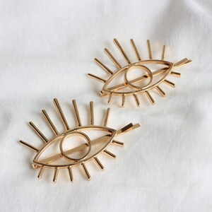 Eye Statement Hair Clip, Eye Shaped Hair Slide, Evil Eye Hair Clip ...