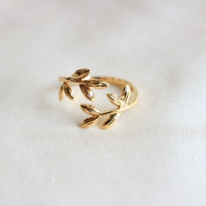 Gold Leaf Branch Ring Gold Leaf Rings Branch RingAdjustable | Etsy