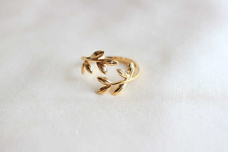 Gold Leaf Branch Ring Gold Leaf Rings Branch RingAdjustable | Etsy