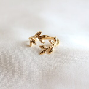 Gold Leaf Branch Ring Gold Leaf Rings Branch RingAdjustable | Etsy