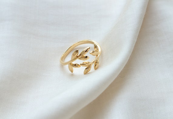 Gold Leaf Branch Ring Gold Leaf Rings Branch Ring | Etsy